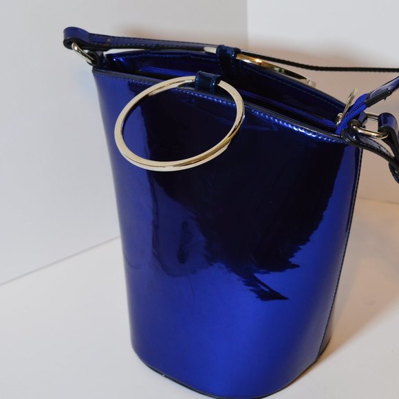 Street Level | Bags | Street Level Cobalt Blue Iridescent Cross Body ...